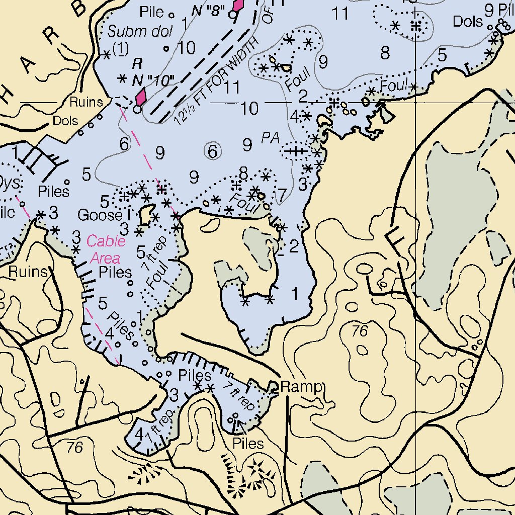 Fishers Island Sound Map by National Oceanographic & Atmospheric ...