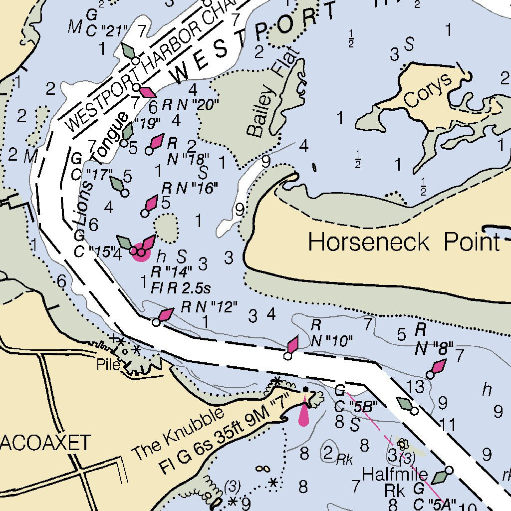 Westport River And Approaches Map by National Oceanographic ...