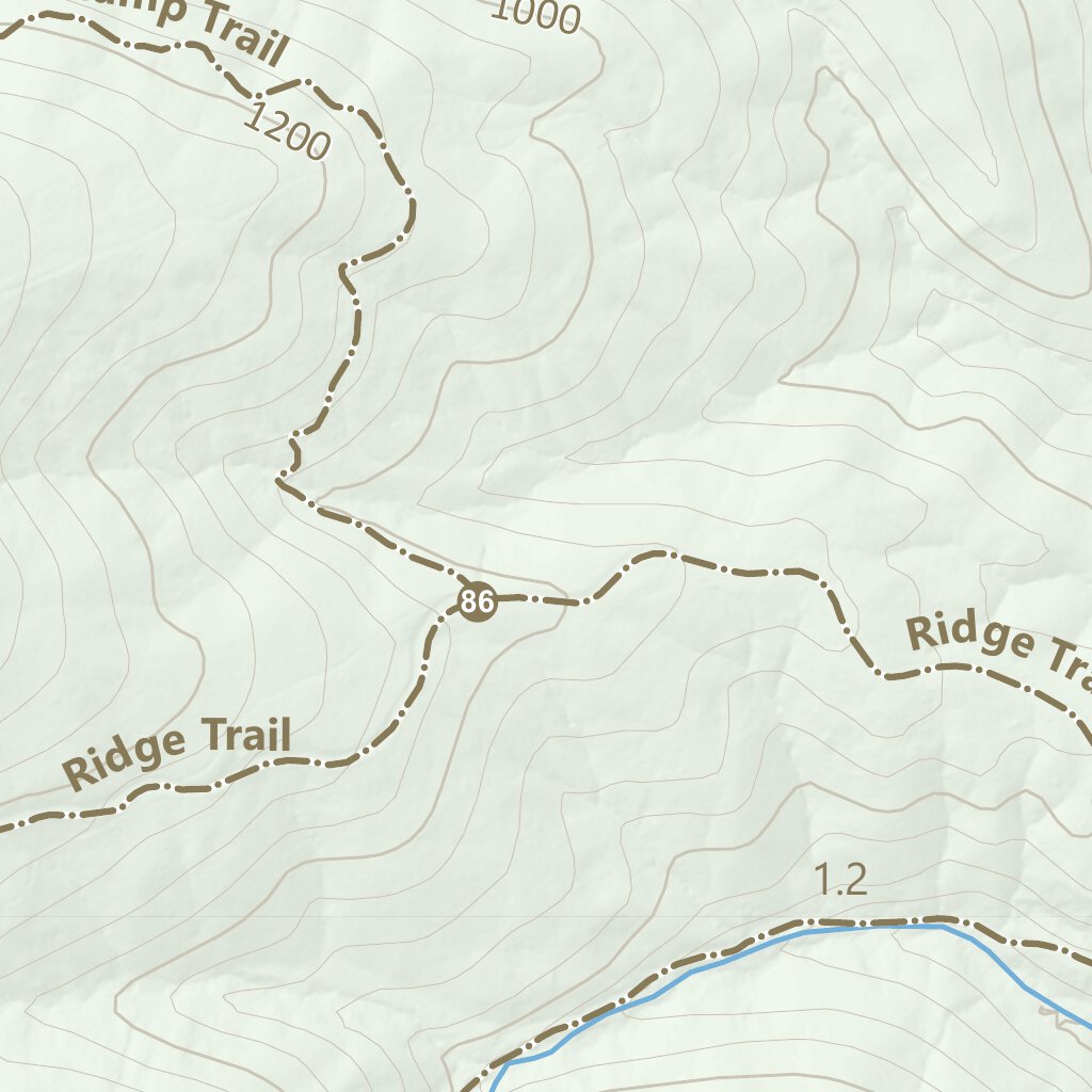 Easy Trails - Mt Madonna Map by Santa Clara County Parks and Recreation ...