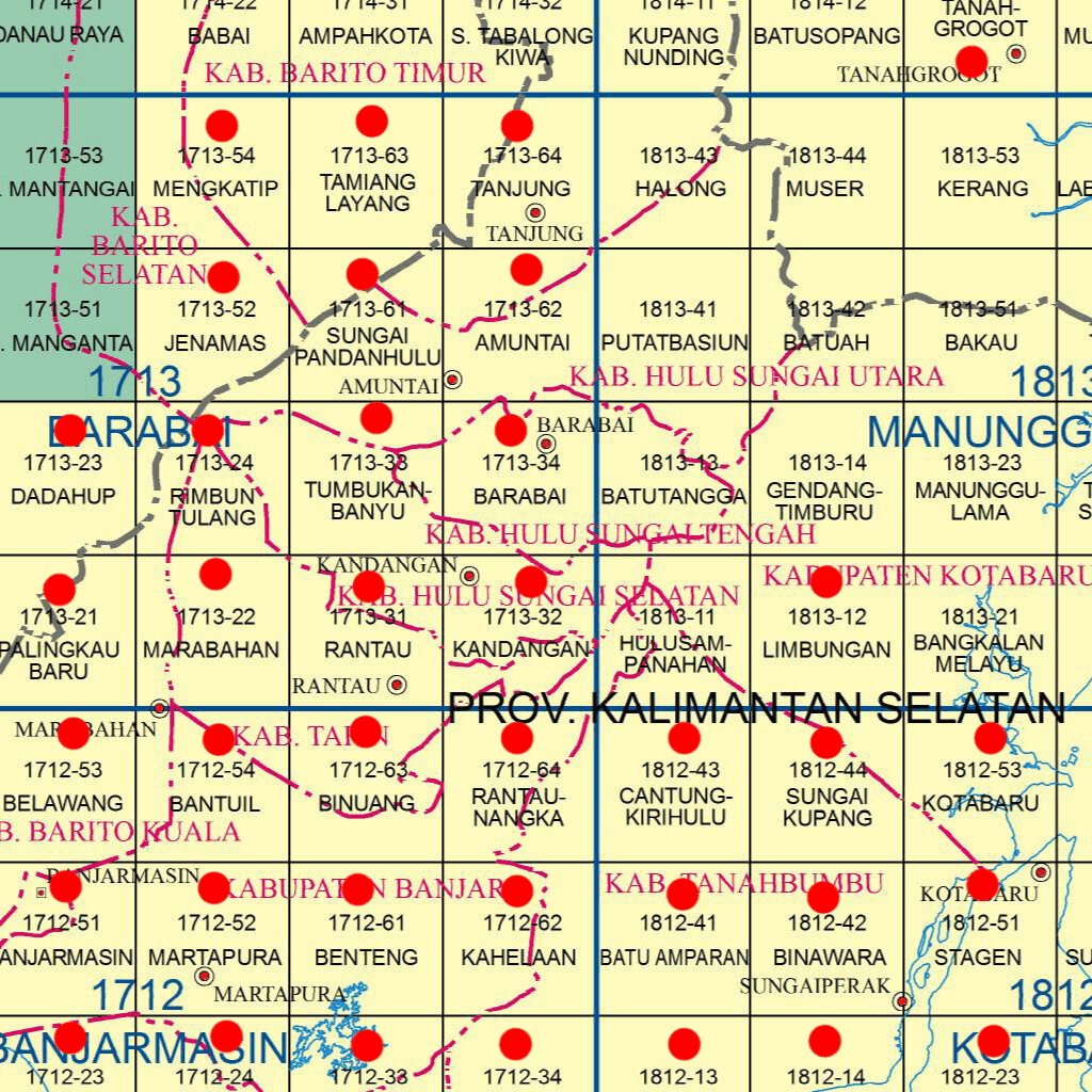 INDEKS PETA RBI KALIMANTAN Map by Wanto Nurjaman | Avenza Maps