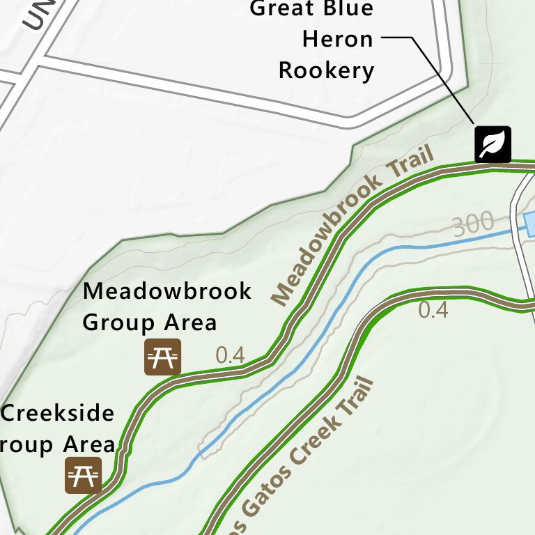 Easy Trails - Vasona Map by Santa Clara County Parks and Recreation ...
