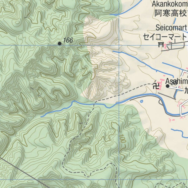 Map 2/2 - Akan-gawa Paddling (Ohata to Akangawa-bashi, Hokkaido, Japan ...