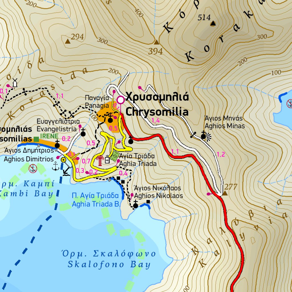 Fourni, Greece Map by Terrain Editions | Avenza Maps