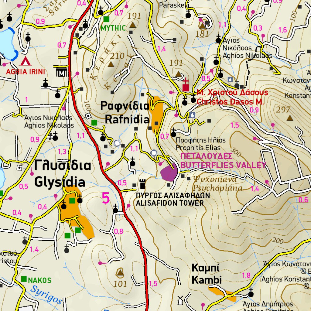 Paros, Cyclades Map by Terrain Editions | Avenza Maps