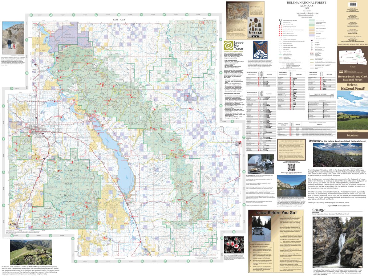 Helena - Lewis and Clark NF - Helena National Forest East 2023 Map by ...