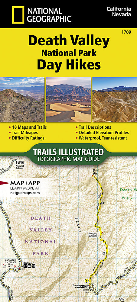 1709 :: Death Valley National Park Day Hikes Map by National Geographic ...