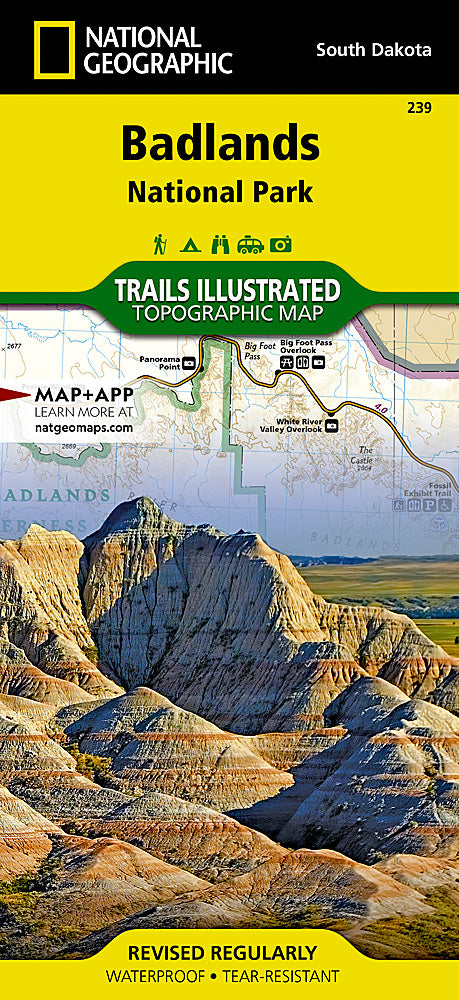 239 :: Badlands National Park Map by National Geographic | Avenza Maps