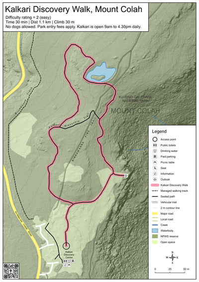 Kalkari Discovery Walk Map by Sydney Bushwalking Maps | Avenza Maps