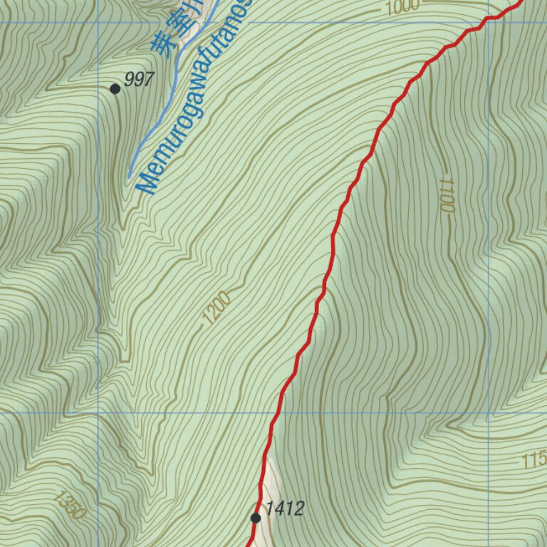 Memuro-dake Day Hike (Hokkaido, Japan) Map by HokkaidoWilds.org ...