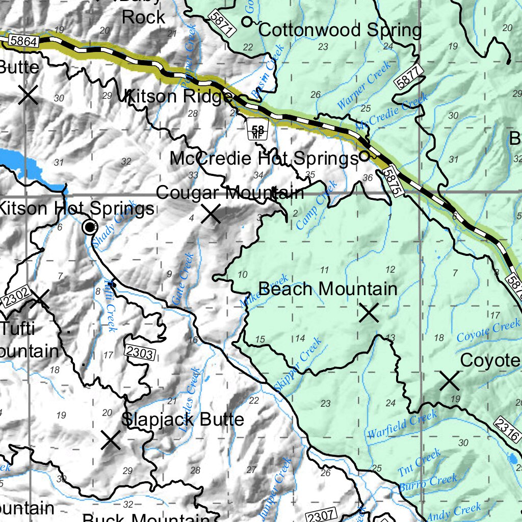 [119A] West High Cascade - South Map by Oregon Department of Fish and ...