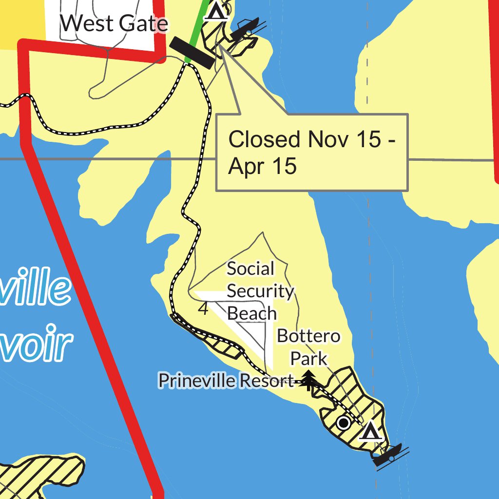 Prineville Reservoir Map by Oregon Department of Fish and Wildlife ...