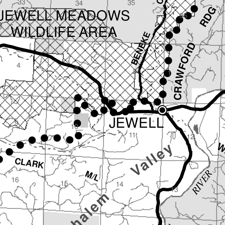 [210C1-2] Upper Nehalem - Western Map by Oregon Department of Fish and ...