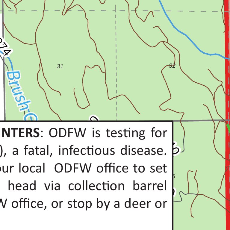 Desolation Creek Map by Oregon Department of Fish and Wildlife | Avenza ...