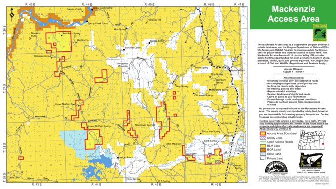 Mackenzie Map by Oregon Department of Fish and Wildlife | Avenza Maps