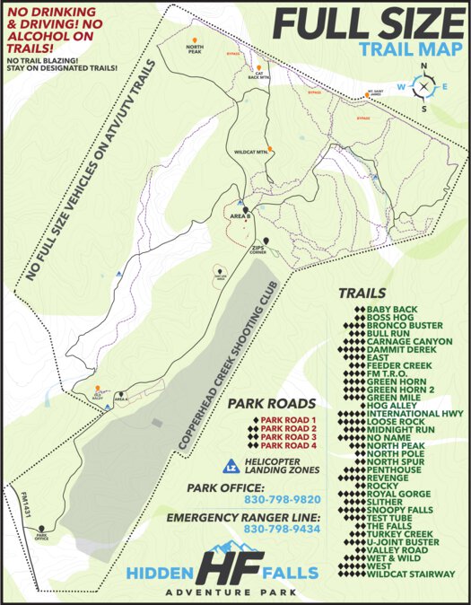 Hidden Falls Adventure Park Map Pack by Hidden Falls Adventure Park ...