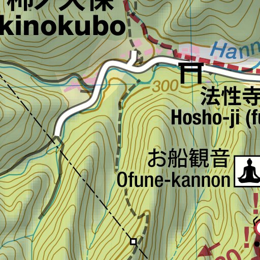 Ogano Alps 小鹿野アルプス Hiking Map (Kanto, Japan) 1:15,000 by Japanwilds.org ...