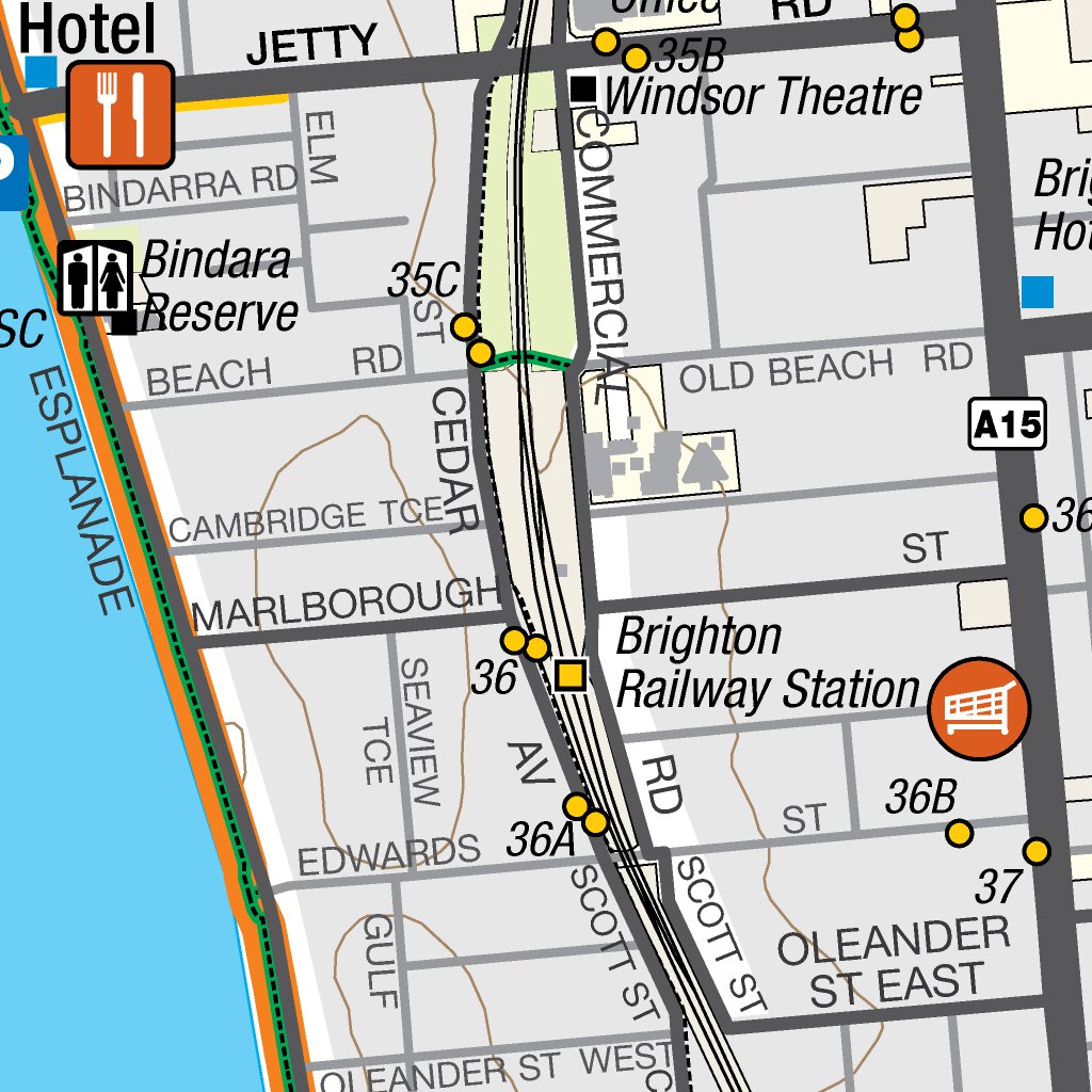 Adelaide100 Section 7 West Beach to Kingston Park Map by Walking SA ...