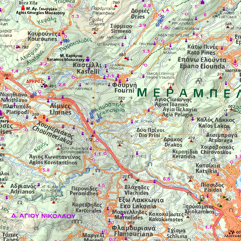 Lasithi, Crete Map by Anavasi editions | Avenza Maps