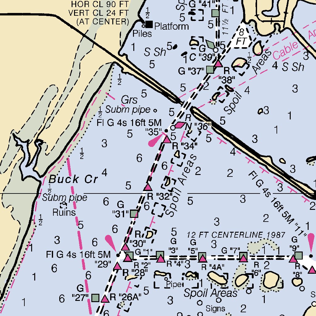 Ponce De Leon Inlet To Cape Canaveral Map by National Oceanographic ...