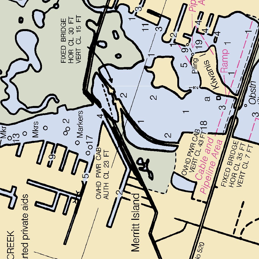 Tolomato River To Palm Shores Florida Jj-Kk Map by National ...