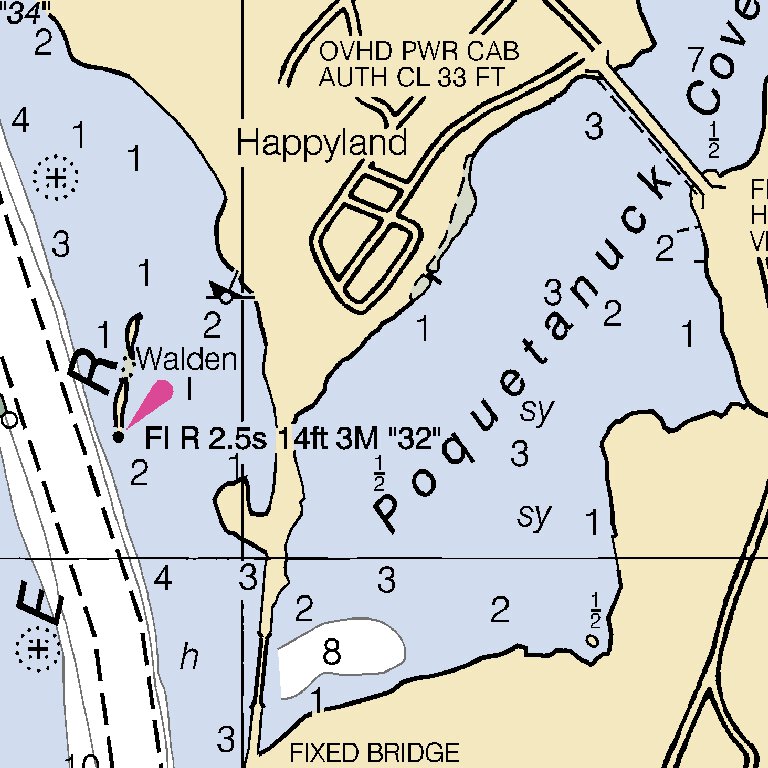 Thames River Extension - Left Panel Map by National Oceanographic ...