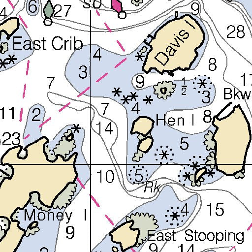 The Thimbles Inset Map by National Oceanographic & Atmospheric ...