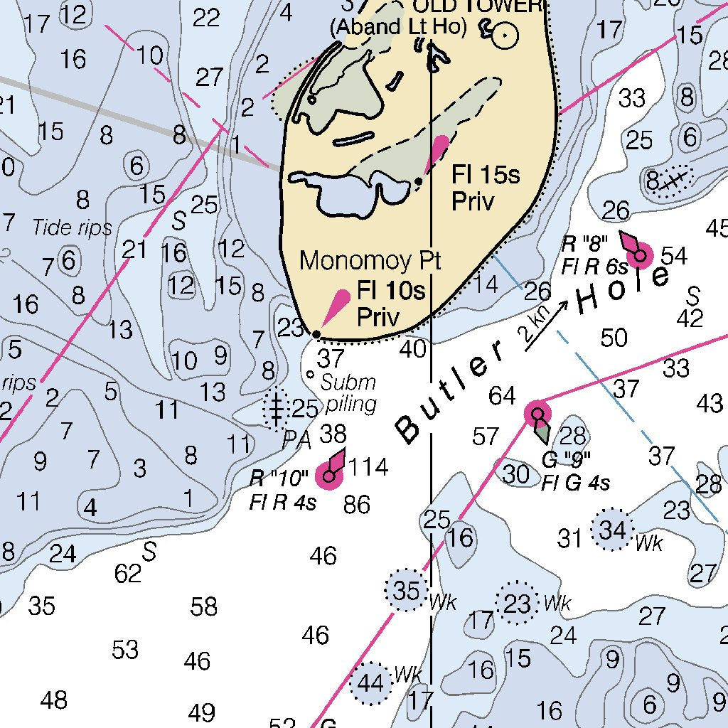 Nantucket Sound And Approaches Ma Map by National Oceanographic ...