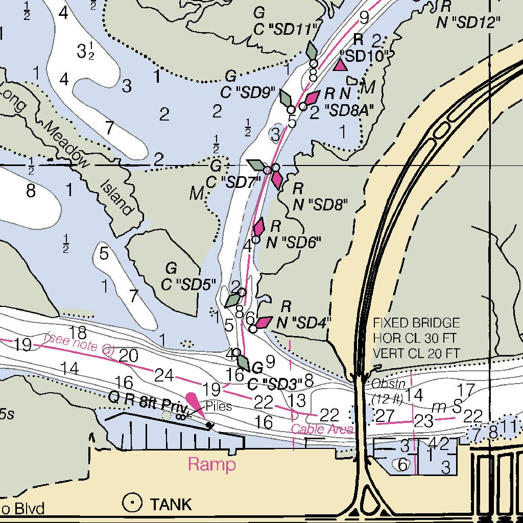 Jones Inlet To State Boat Channel Long Island Ny Map by National ...