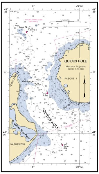 Quicks Hole Map by National Oceanographic & Atmospheric Administration ...