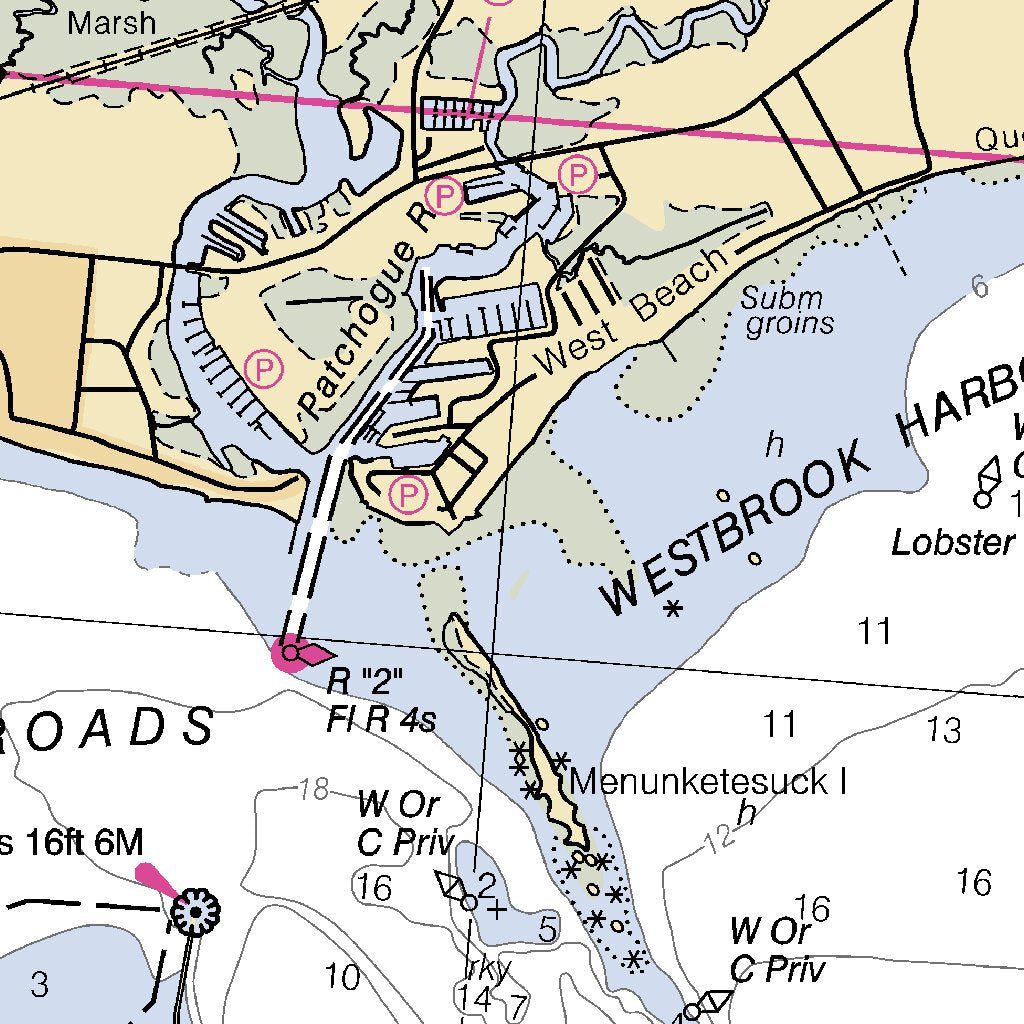 Long Island Sound-Pataguanset R To Seaview Beach Map by National ...