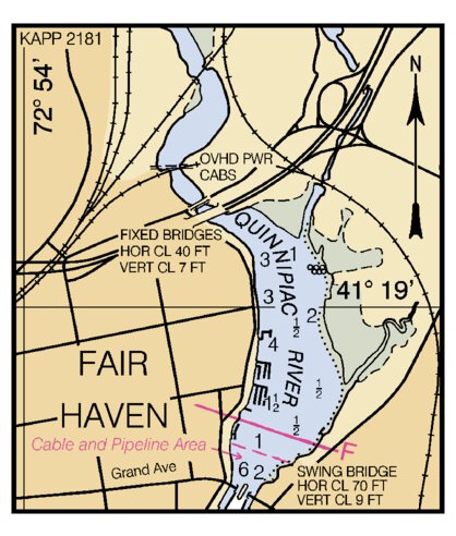 Quinnipiac River Extention Map by National Oceanographic & Atmospheric ...