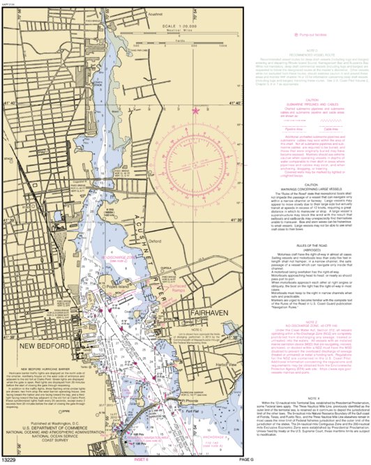 Acushnet River Ma Inset 6 Map by National Oceanographic & Atmospheric ...
