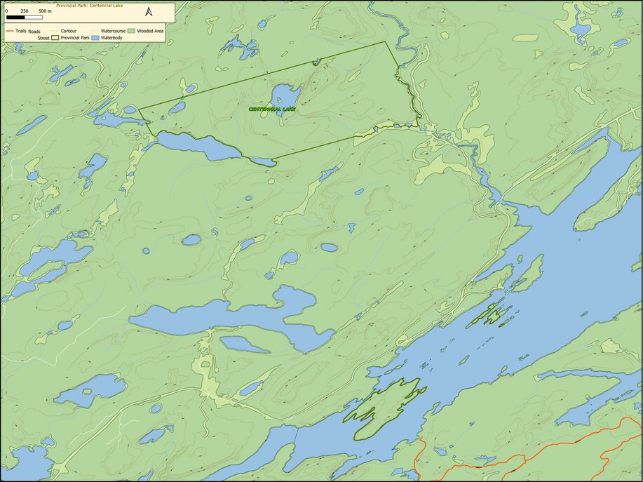 Ontario Nature Reserve: Centennial Lake Part 1 Map by Xavier Maps ...