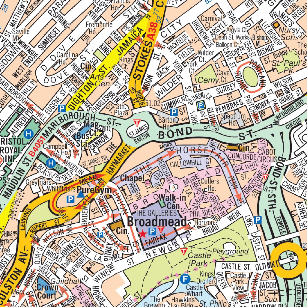 Bristol A-Z street Map by Geographers' A-Z Map Company | Avenza Maps