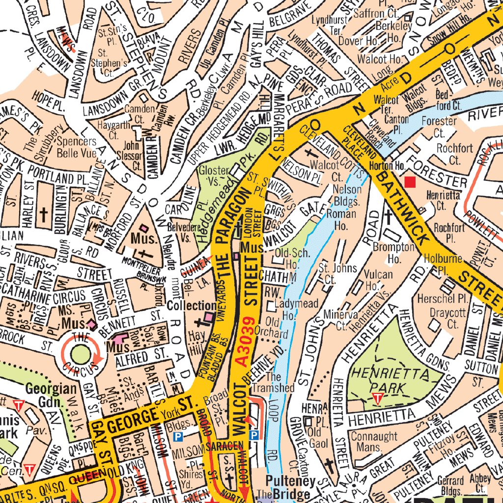 Bath A-Z Pocket Street Map by Geographers' A-Z Map Company | Avenza Maps