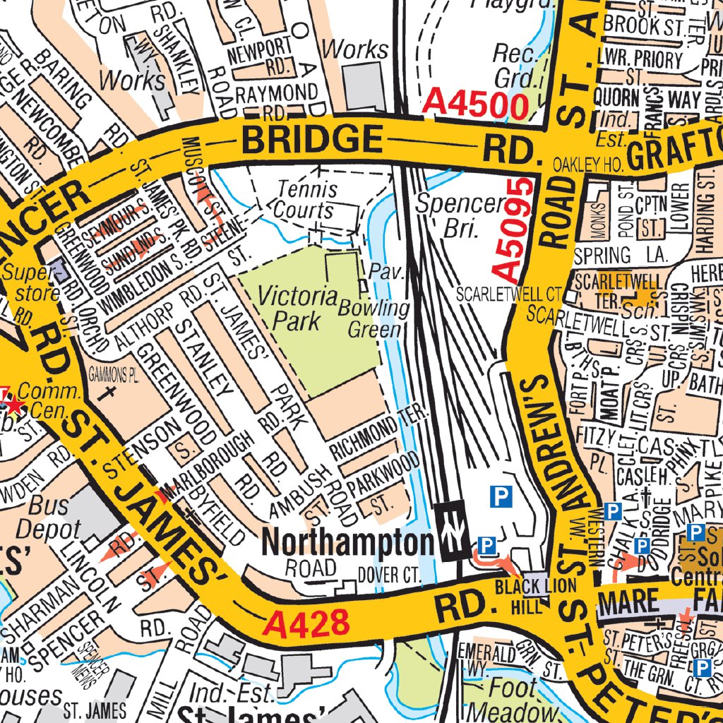 Northampton A-Z street Map by Geographers' A-Z Map Company | Avenza Maps