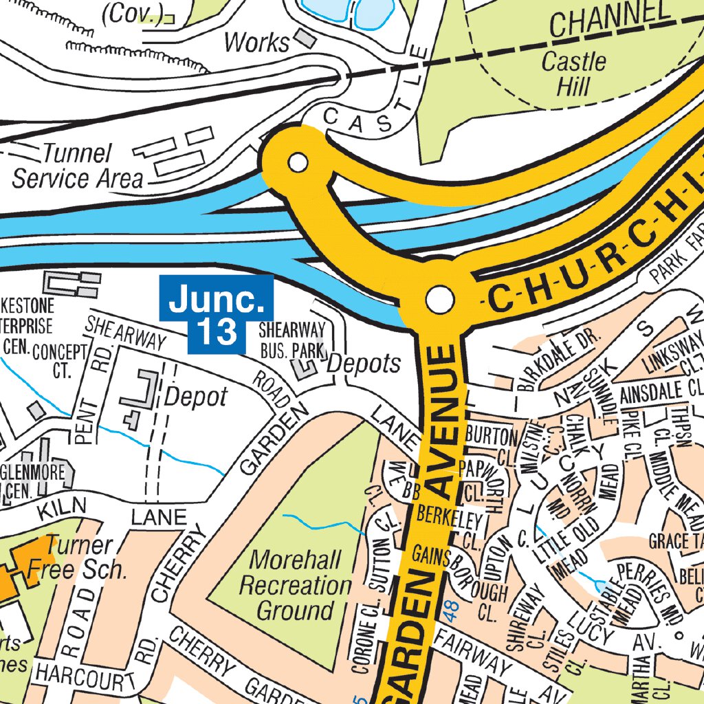 Folkestone A-Z street Map by Geographers' A-Z Map Company | Avenza Maps