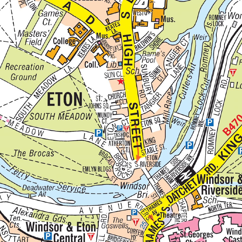 Windsor A-Z Pocket Street Map by Geographers' A-Z Map Company | Avenza Maps
