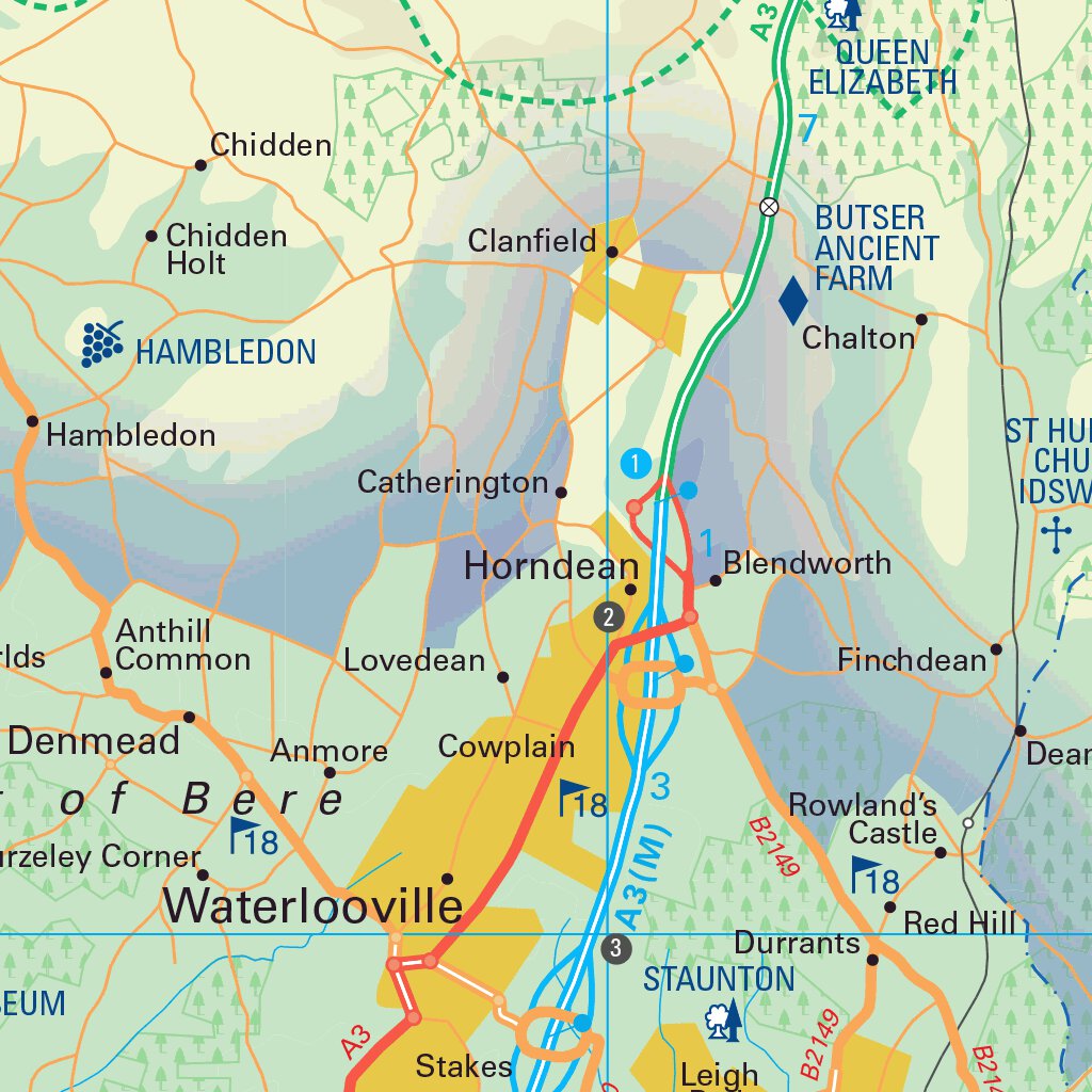 South Downs National Park Map - West by Harper Collins Publishers UK ...