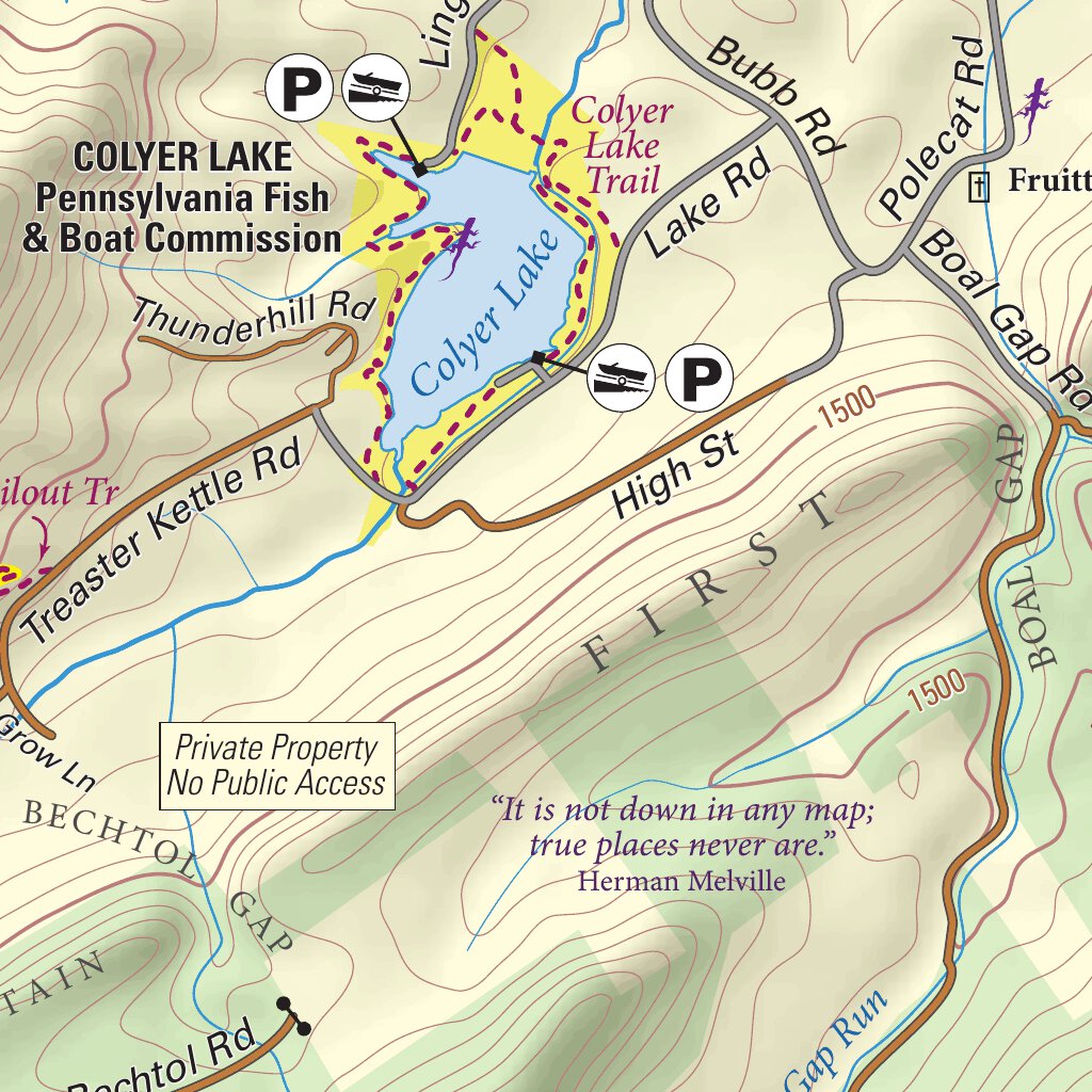 Rothrock State Forest Lizard Map, PA by Purple Lizard Maps | Avenza Maps
