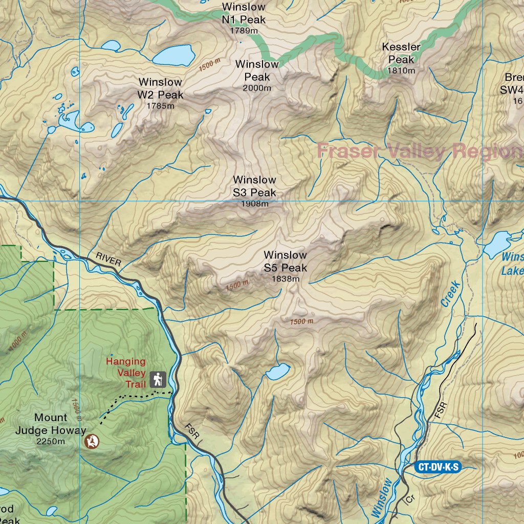 Vancouver, Chilliwack, Whistler Recreation Map 3rd edition by Backroad ...