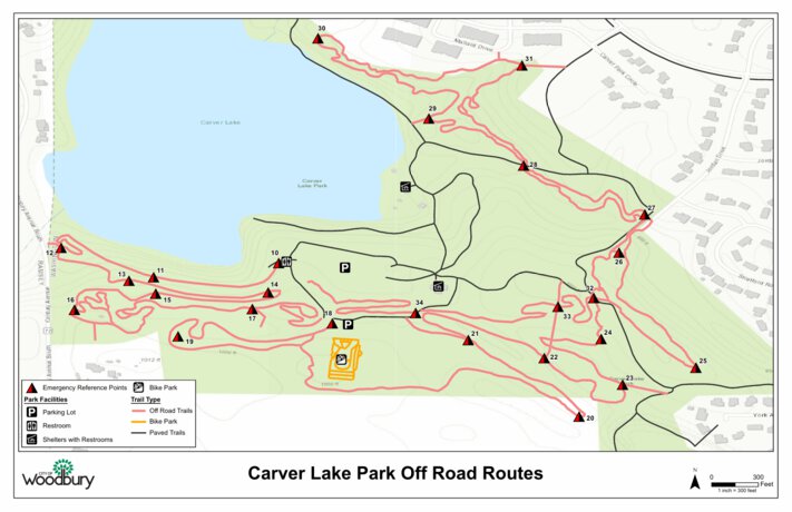 Carver Lake Off Road Trail Map by City of Woodbury, MN | Avenza Maps