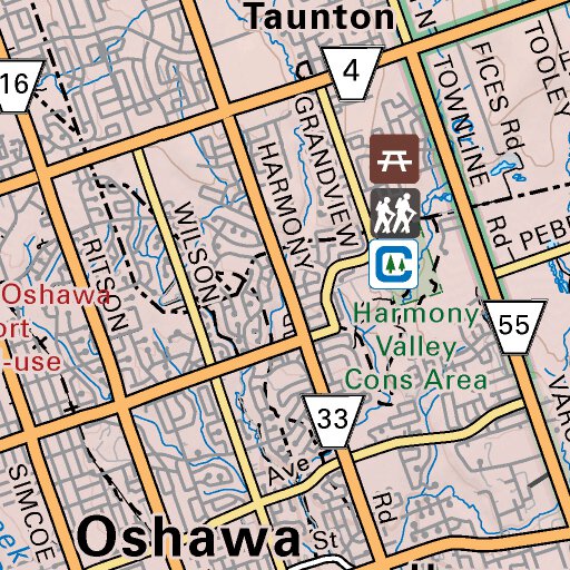 CCON03 Oshawa - Cottage Country Ontario Topo Map by Backroad Mapbooks ...