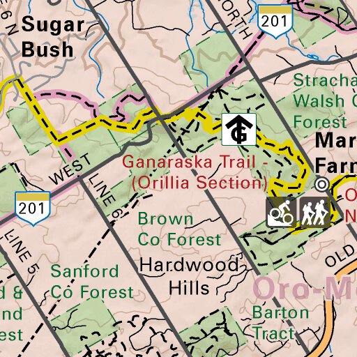 CCON21 Barrie - Cottage Country Ontario Topo Map by Backroad Mapbooks ...
