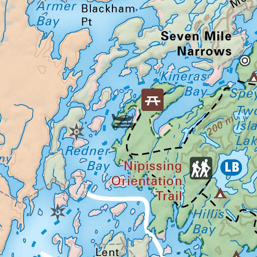 CCON48 Killbear Provincial Park - Cottage Country Ontario Topo Map by ...