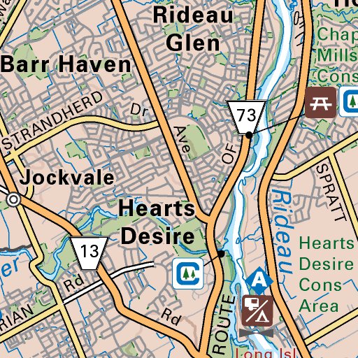 CCON61 Kemptville - Cottage Country Ontario Topo Map by Backroad ...