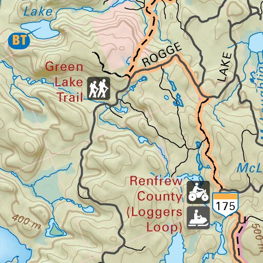 CCON72 Madawaska - Cottage Country Ontario Topo Map by Backroad ...