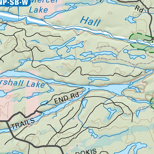 CCON98 Wolseley Bay - Cottage Country Ontario Topo Map by Backroad ...