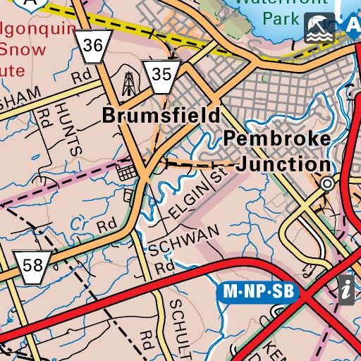 CCON94 Pembroke - Cottage Country Ontario Topo Map by Backroad Mapbooks ...