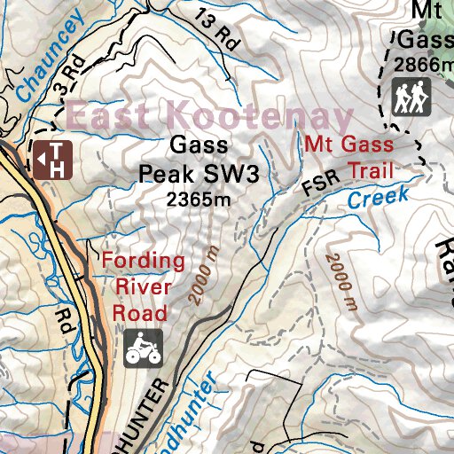 KRBC25 Elkford - Kootenay Rockies BC Topo-2023 Map by Backroad Mapbooks ...